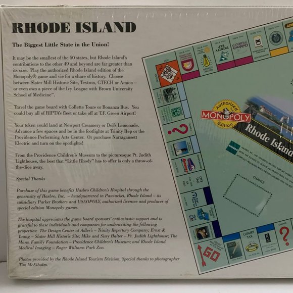 Hasbro | Games | Vintage Monopoly Rhode Island Edition Real Estate ...